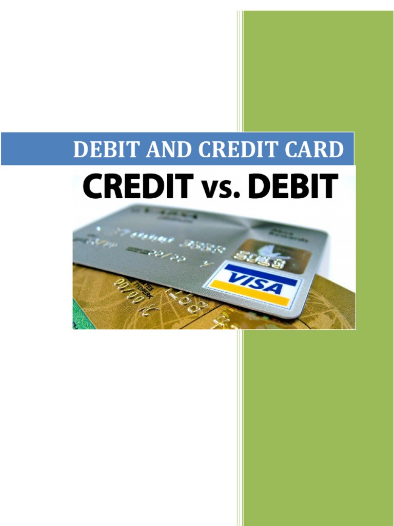 Index | PDF | Debit Card | Credit Card