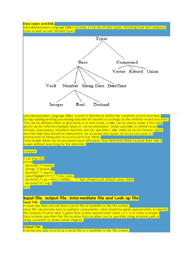 Data Types and DML | PDF | Parameter (Computer Programming) | Data Type