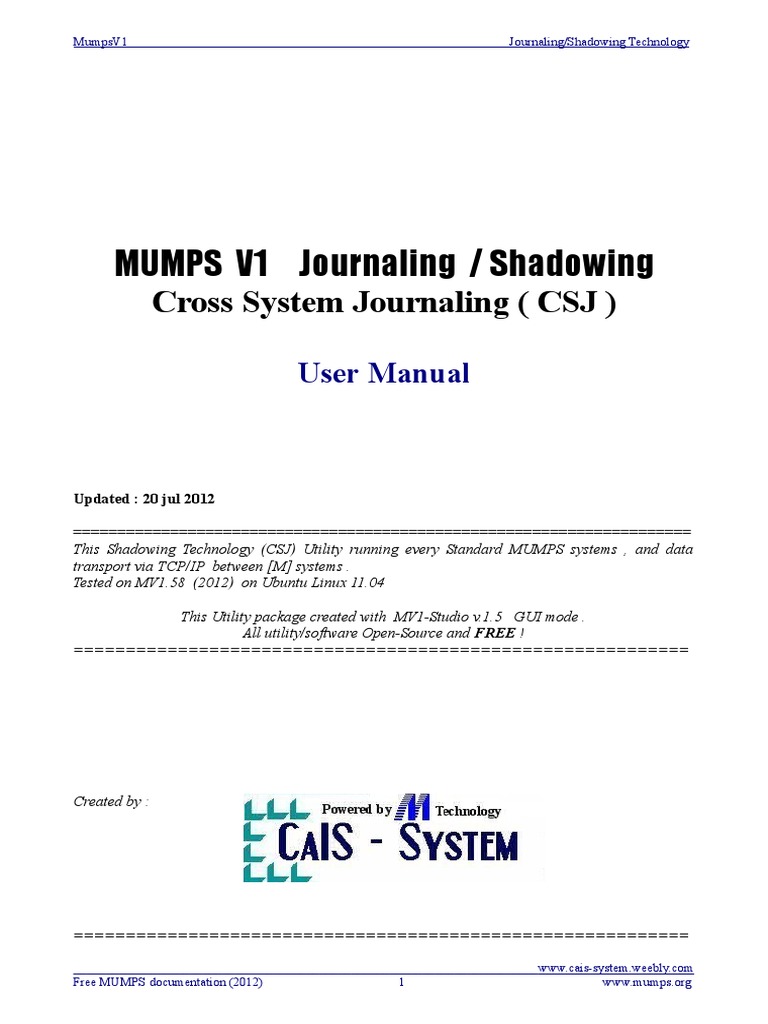 Mv1 CSJ Manual | PDF | Transmission Control Protocol | Port (Computer Networking)