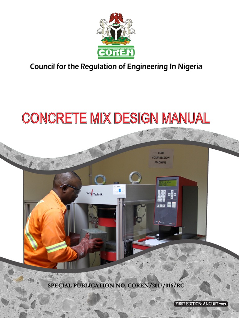 Final Concrete Mix Design Manual | PDF | Construction Aggregate | Concrete