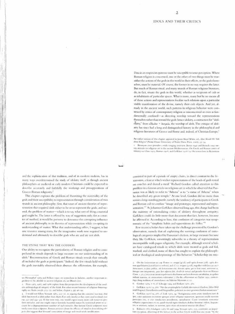 ANDO Idols Critics | PDF | Idolatry | Religious Behaviour And Experience