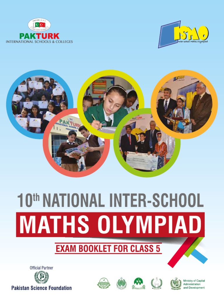 10th National ISMO Class 5 Question Paper | PDF | Fraction (Mathematics ...