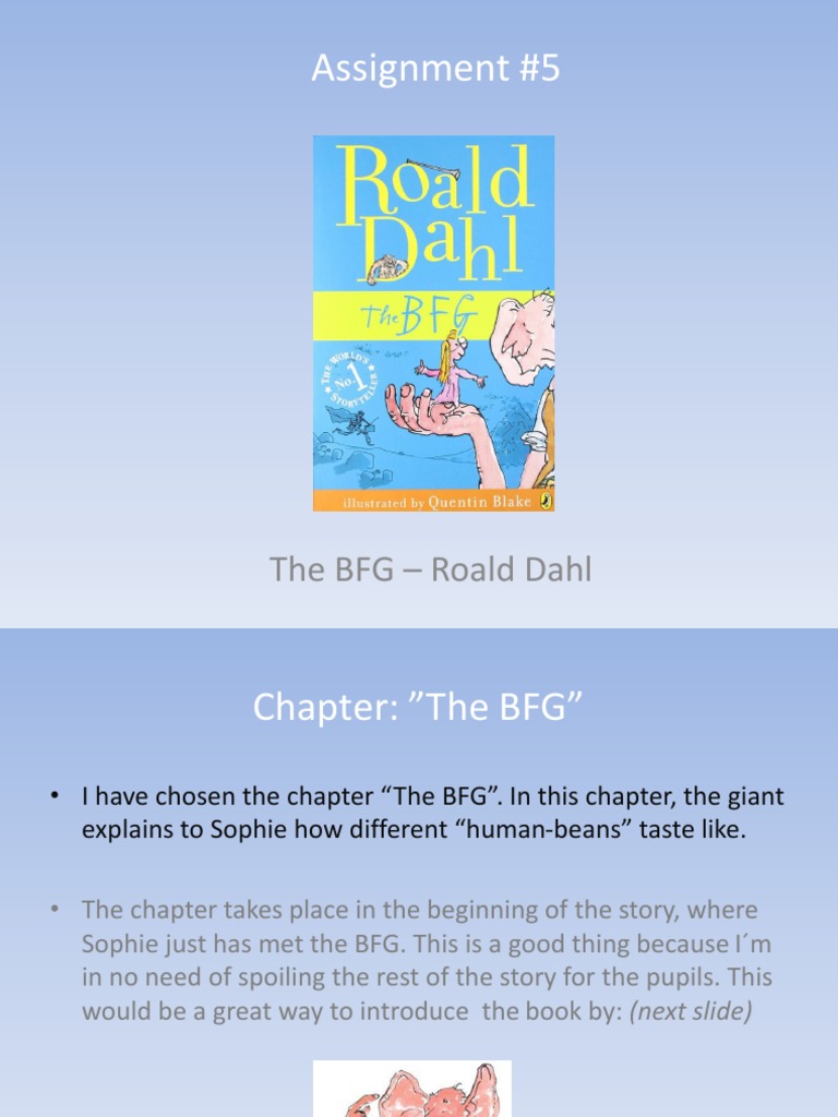 Assignment #5: The BFG - Roald Dahl | PDF | Books