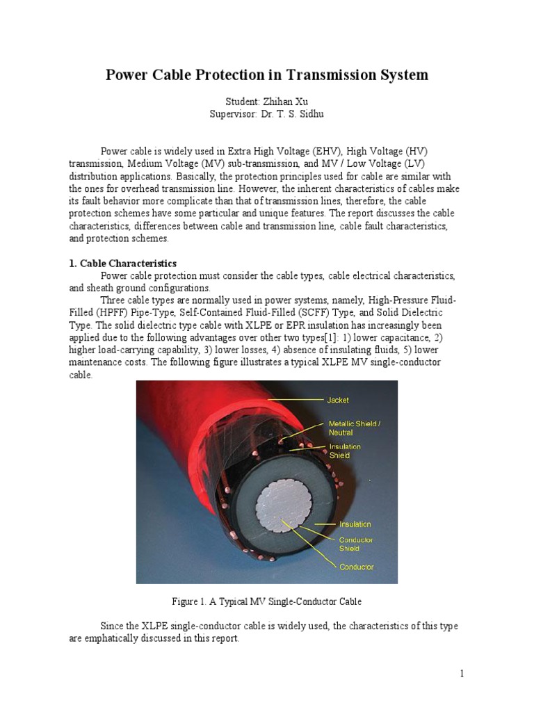 Cable Differential Protection (87C) PDF | PDF | Cable | Relay
