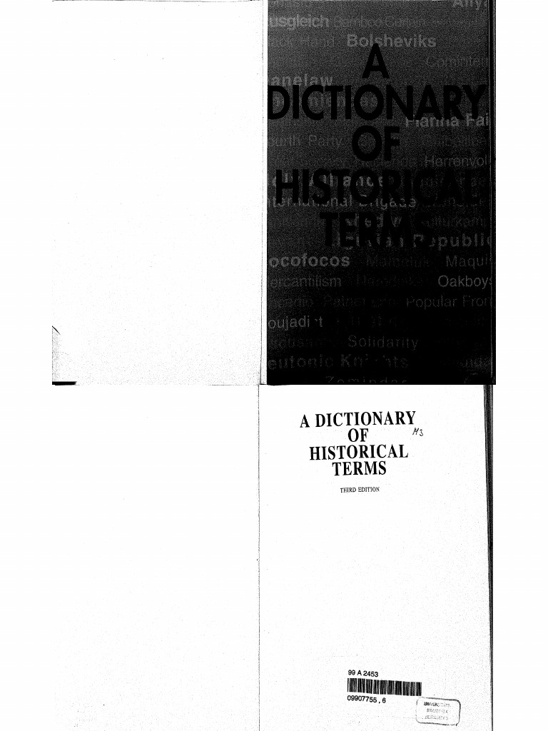 A Dictionary of Historical Terms | PDF