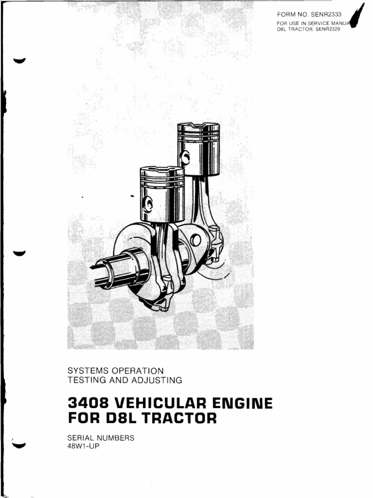 CAT 3408 Testing and Adjusting | PDF | Fuel Injection | Pump