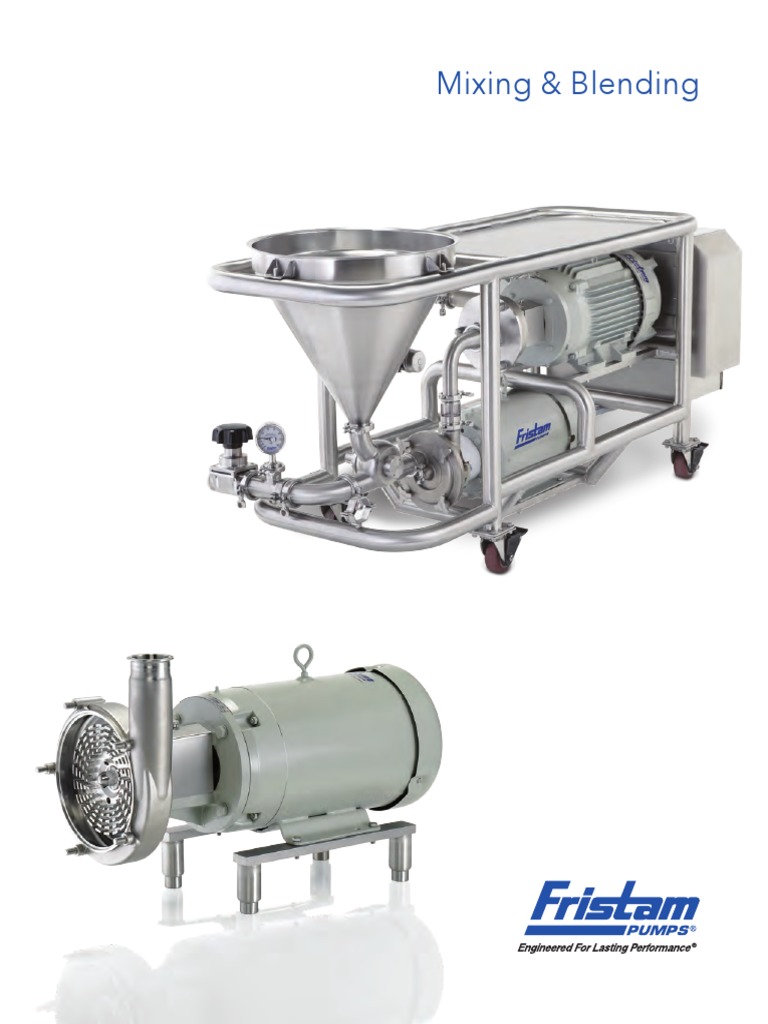 Fristam Blender | Download Free PDF | Mechanical Engineering | Foods