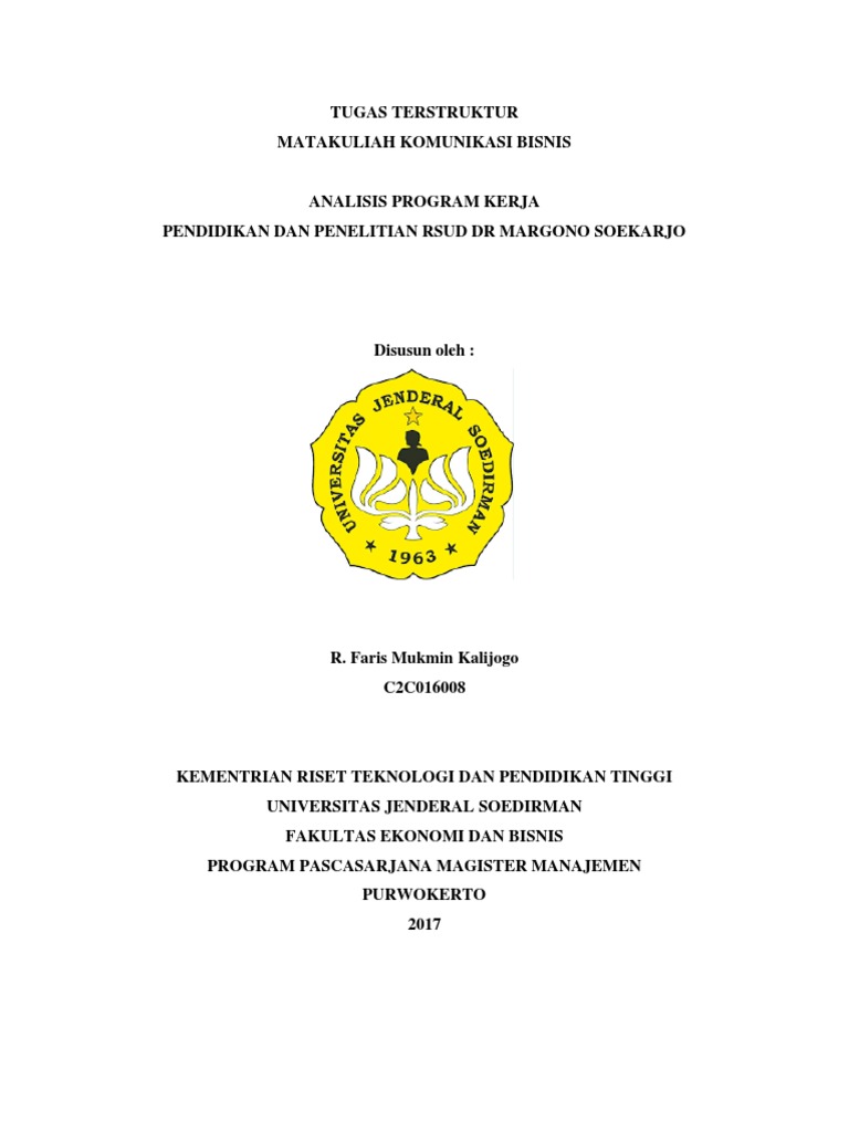 Analisis Program Kerja | PDF