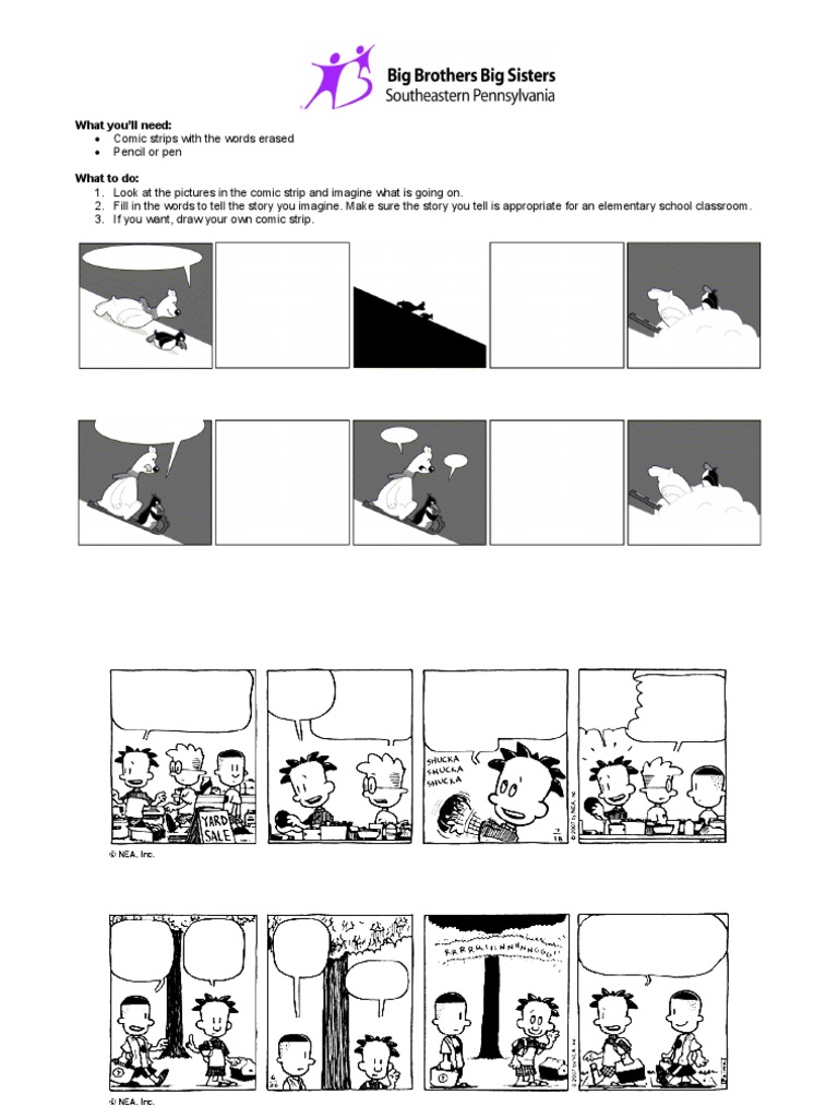 Blank Comic Strip Templates | PDF
