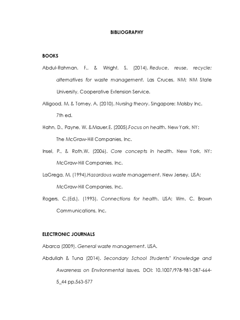 Waste Management Bibliography | PDF | Waste Management | Municipal ...