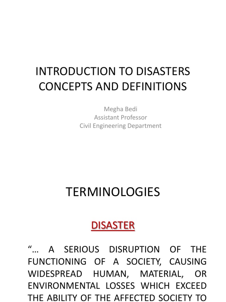 Understanding Disaster Management Concepts | PDF | Hazards | Climate ...