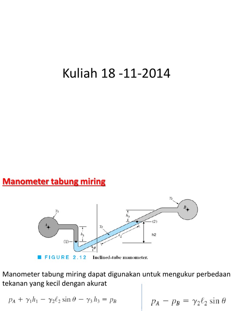 Statika Fluida | PDF | Pressure | Liquids