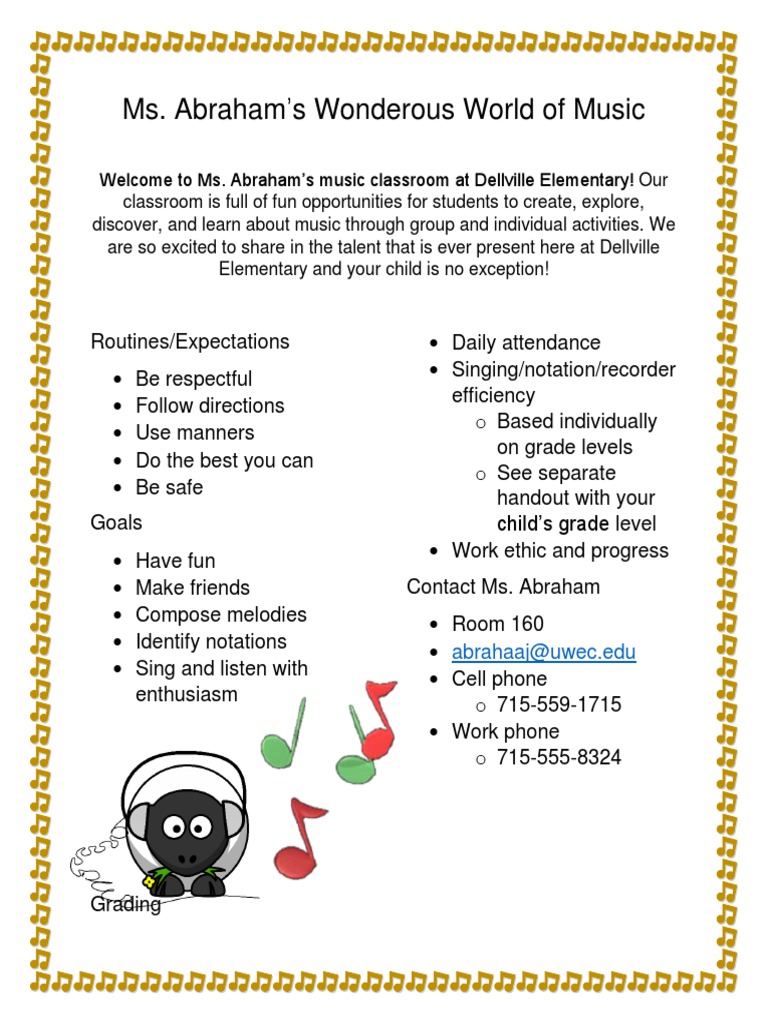 Dellville Elementary Music Class | PDF