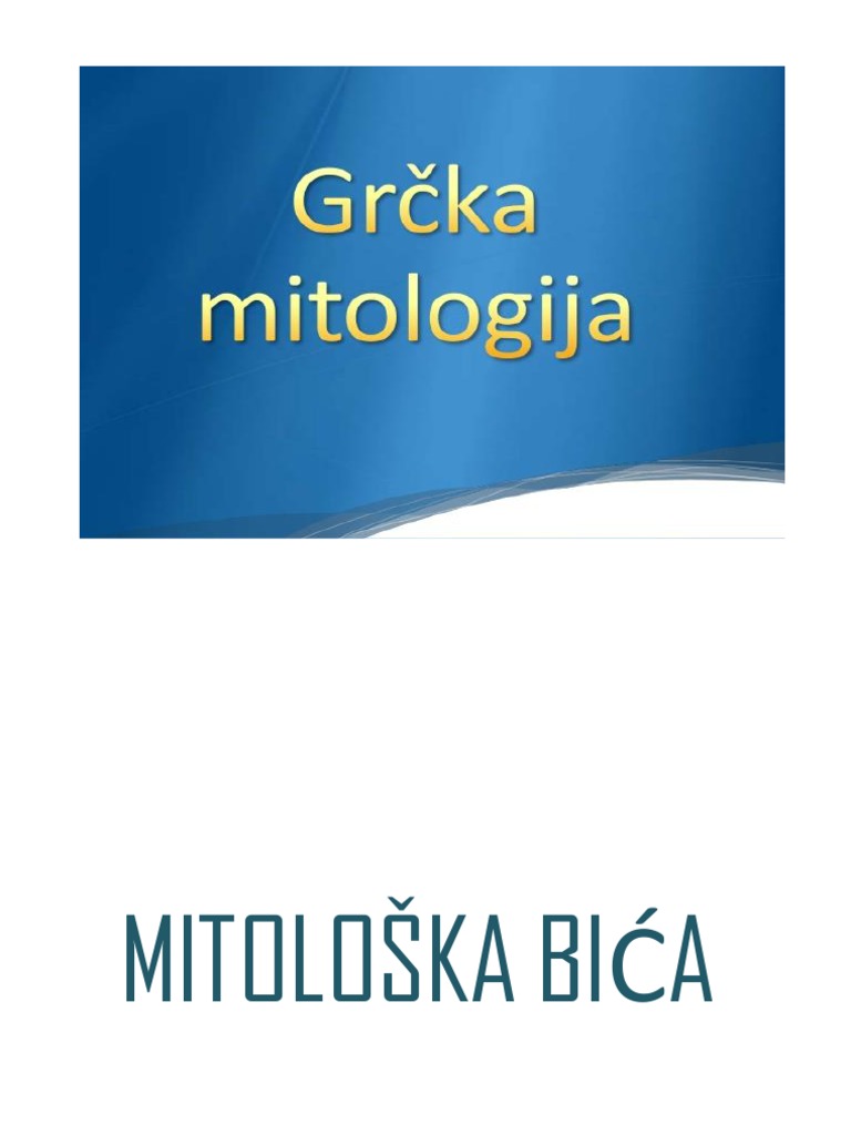 Grcka Mitologija | PDF