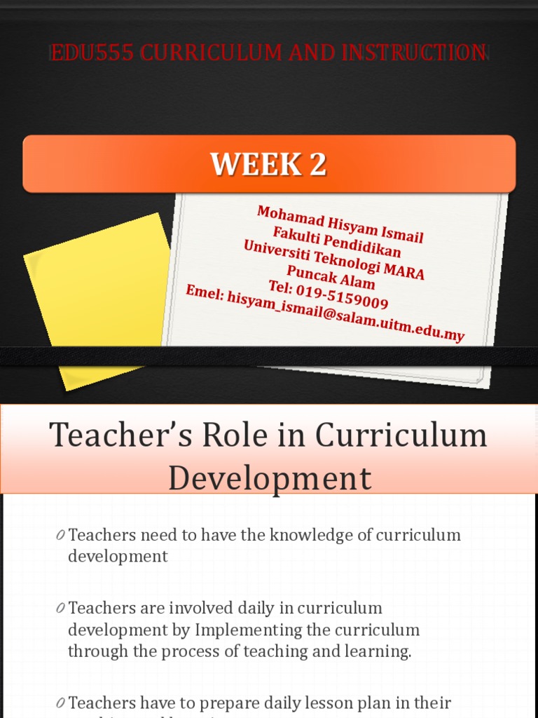 Edu555 Cni Week 2 | PDF | Curriculum | Lesson Plan