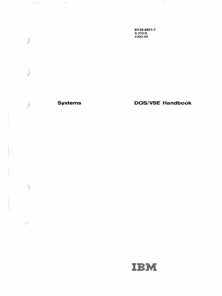 DOS VSE Handbook Feb79 | Download Free PDF | Binary Coded Decimal | Byte