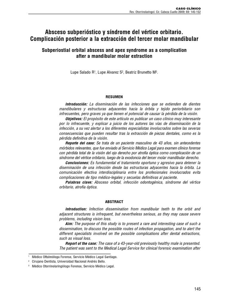 Absceso Subperiostico | PDF | Especialidades Medicas | Medicina