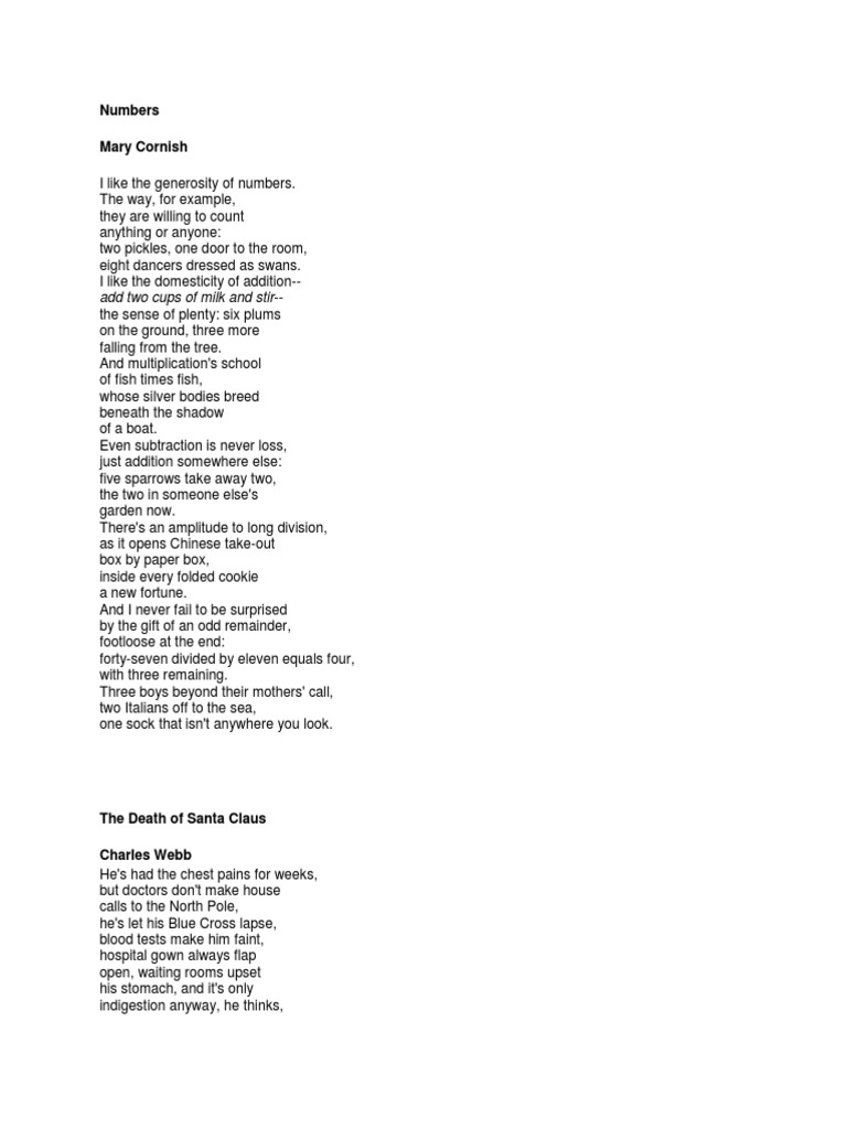 Sample Of Declamation Piece