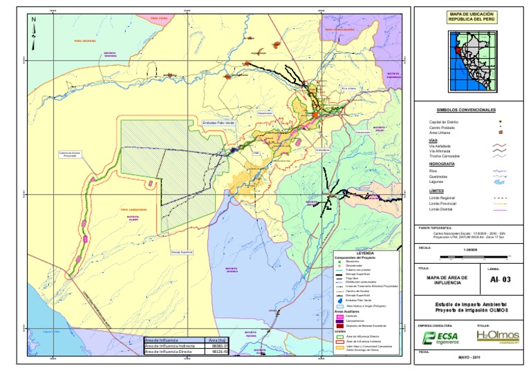 03_Mapa de Área de Influencia proyecto olmos | PDF