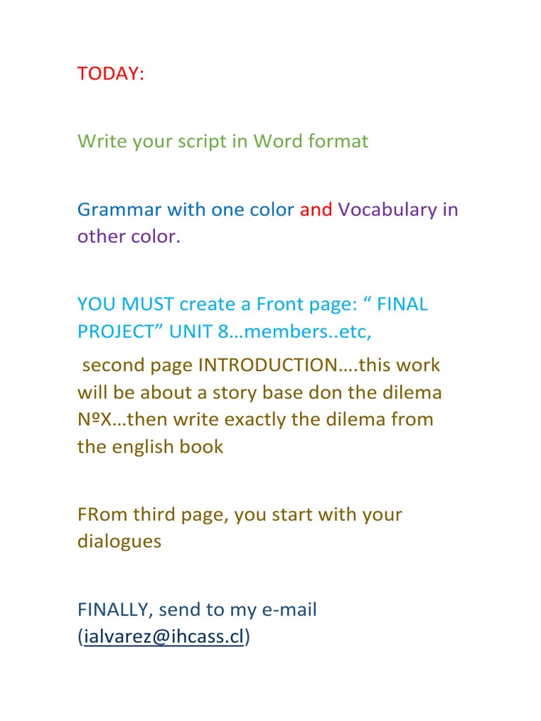 Write Your Script in Word Format: Today | PDF | Linguistics | Semiotics