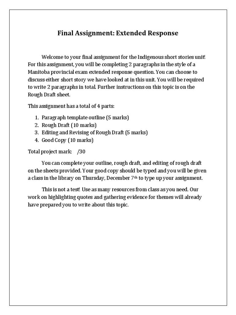Final Assignment Instruction Sheet and Rubrics | PDF | Human ...