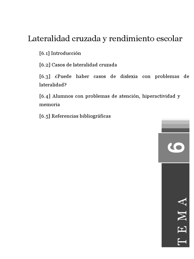 Lateralidad Cruzada | PDF | Ojo humano | Dislexia