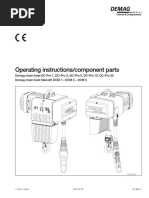 Demag DKUN Hoist Operating Manual | PDF | Electrician | Safety