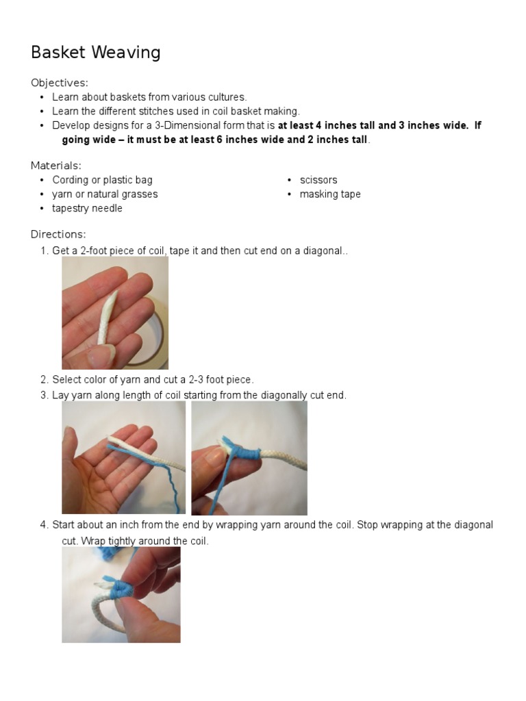 How To Coil Basket Weave | PDF