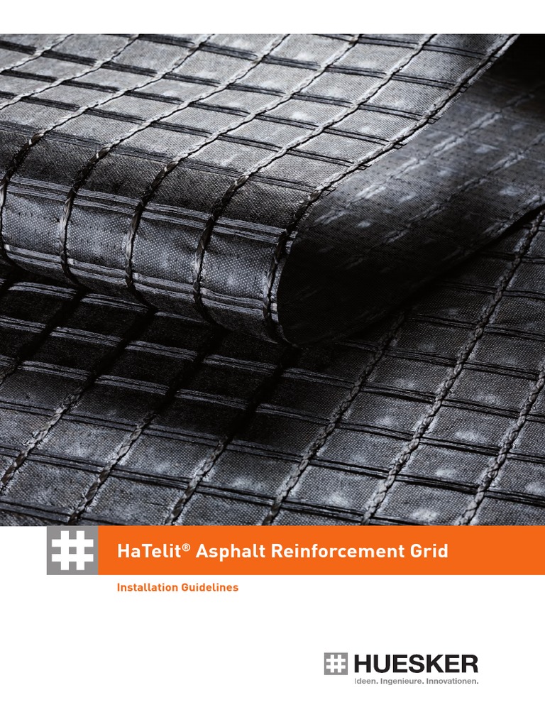 Hatelit Asphalt Reinforcement Grid: Installation Guidelines | PDF ...
