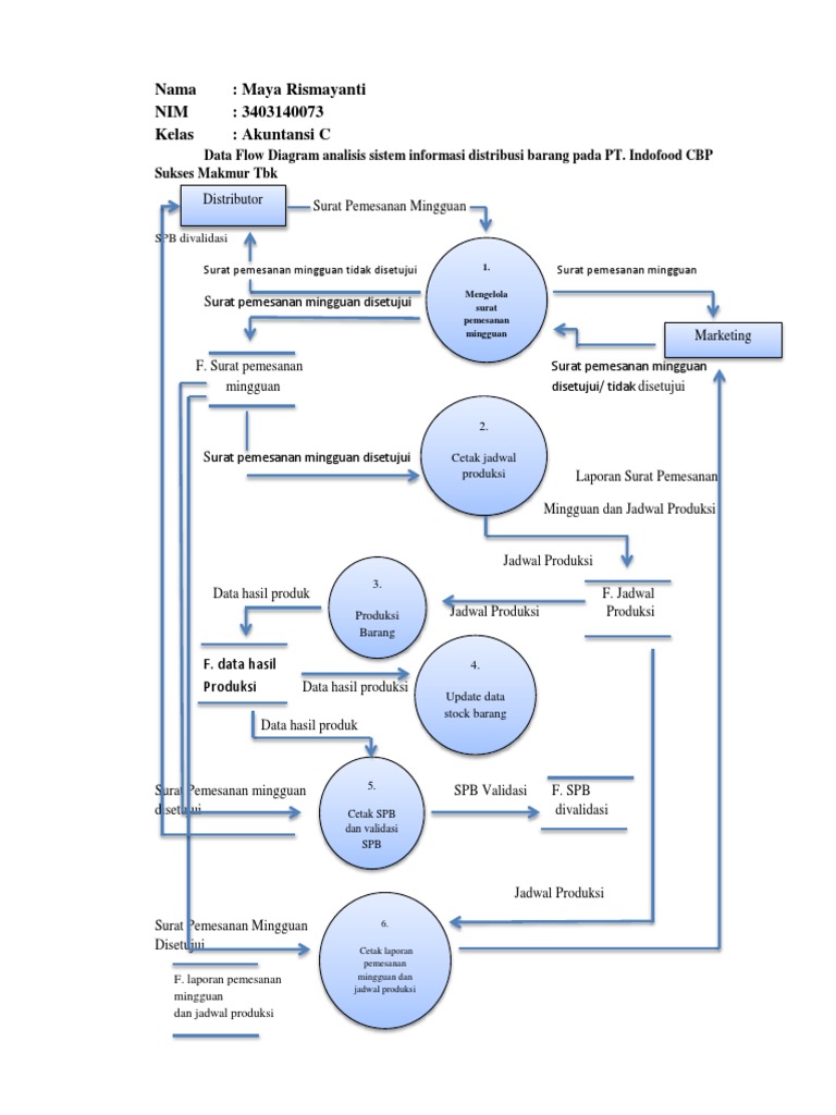 Data Flow Diagram Maya | PDF