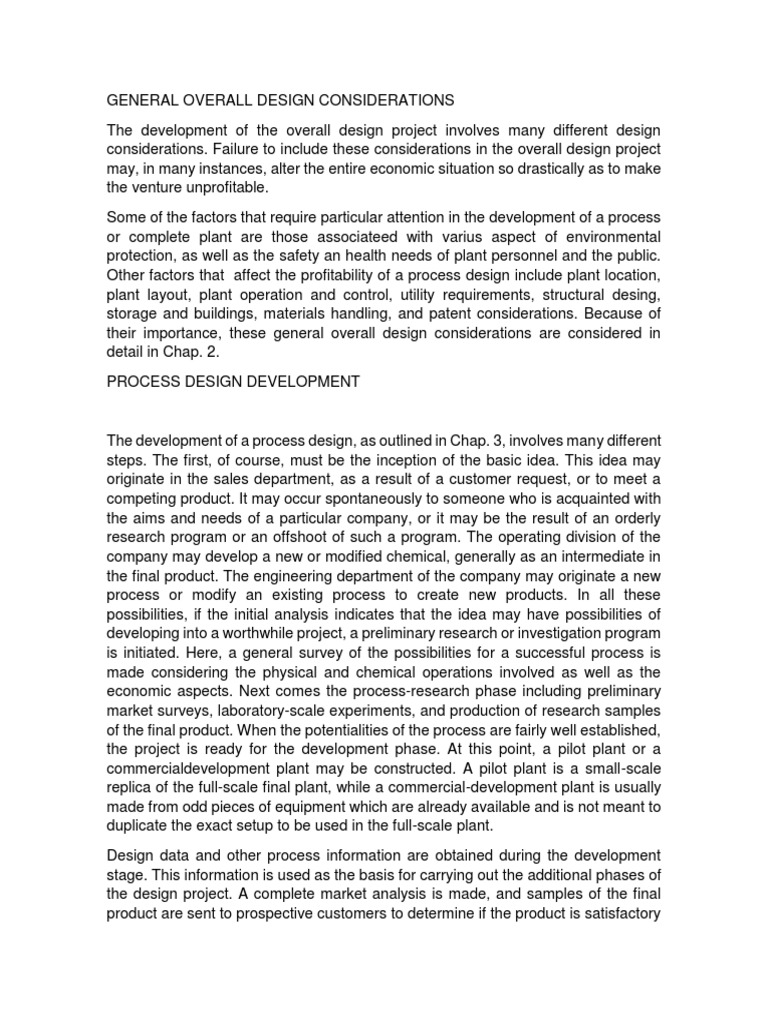 General Overall Design Considerations | PDF | Design | Simulation