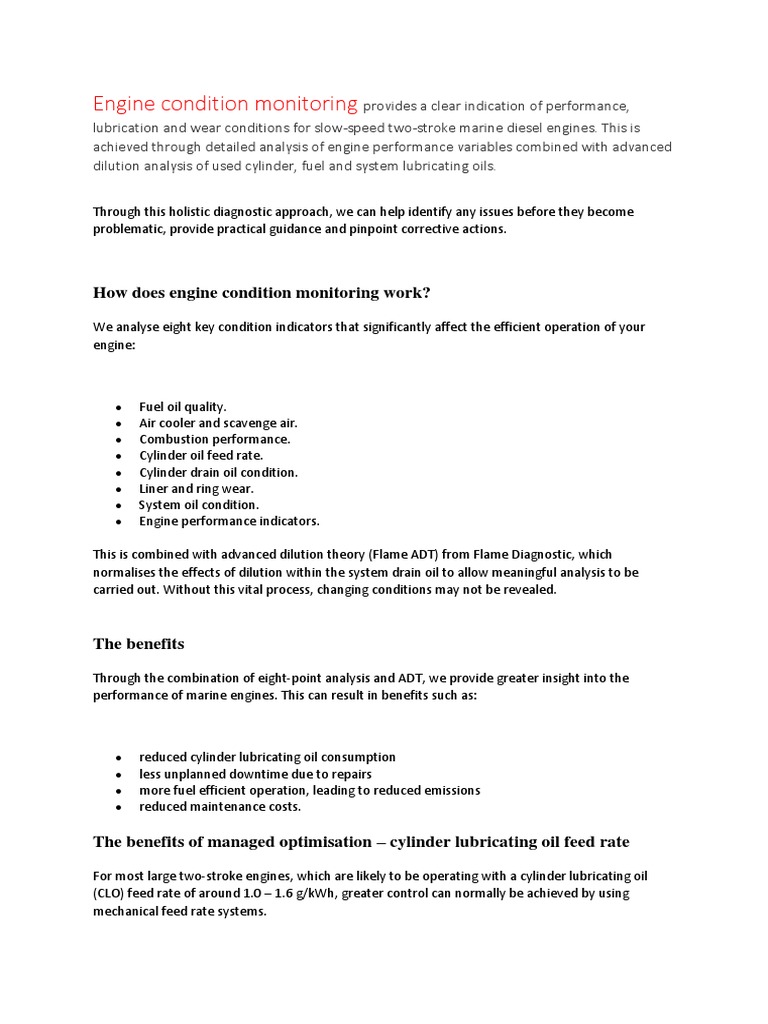 Holistic Engine Condition Monitoring Provides Insights to Improve ...