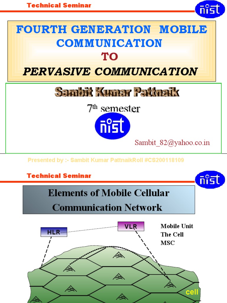 Pervasive Communication in Mobile Networks | PDF | Cellular Network ...
