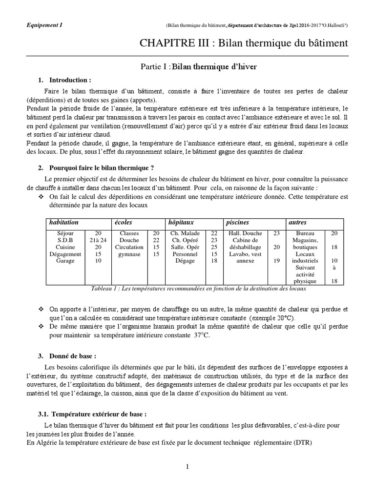 Ch03 PDF | PDF | Fenêtre | Transfert thermique
