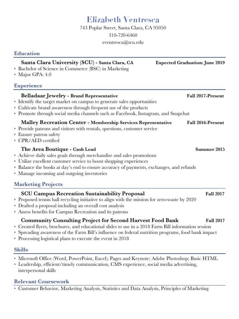 Resume 2017 | PDF