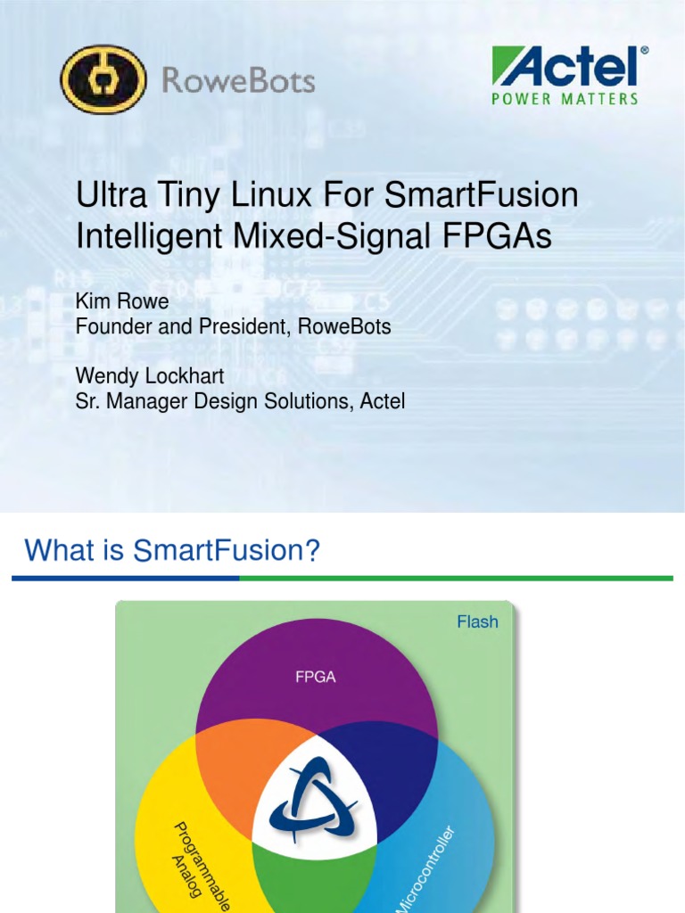 SmartFusion RoweBots | PDF | Field Programmable Gate Array | Operating System