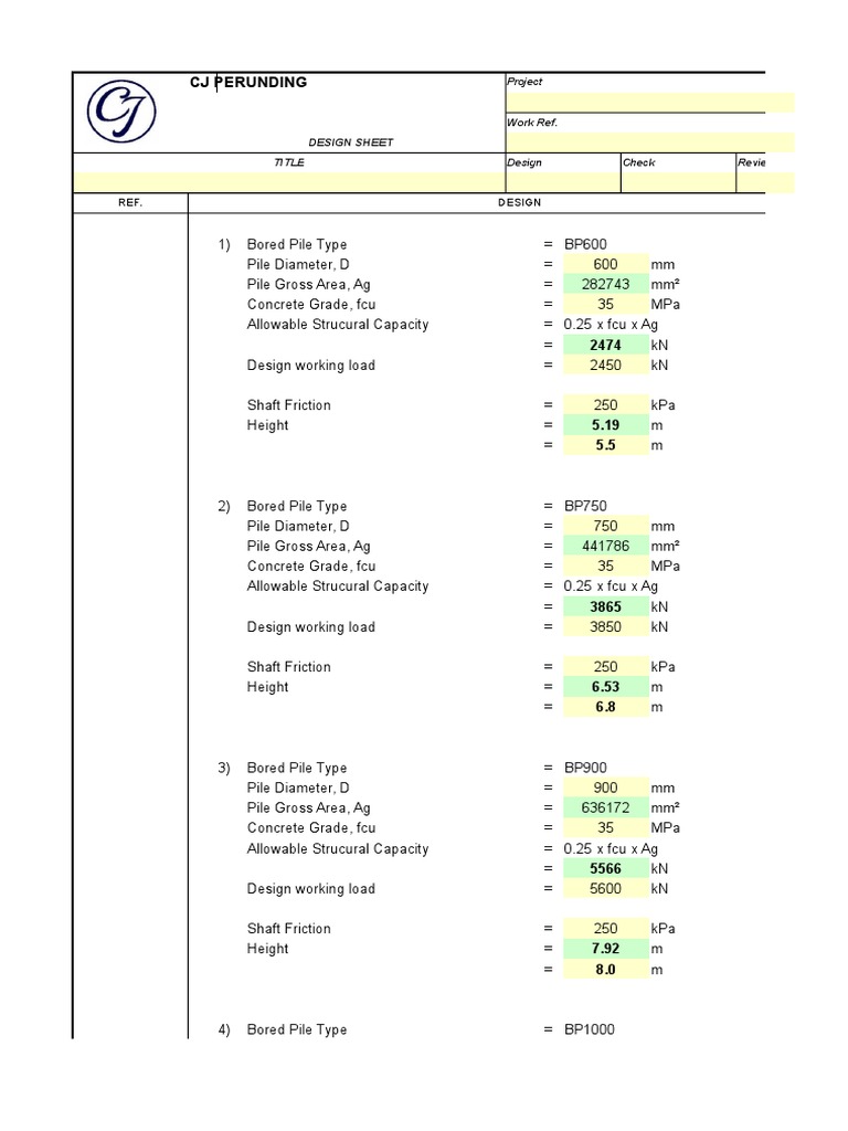 Bored Pile Design | Deep Foundation | Solid Mechanics