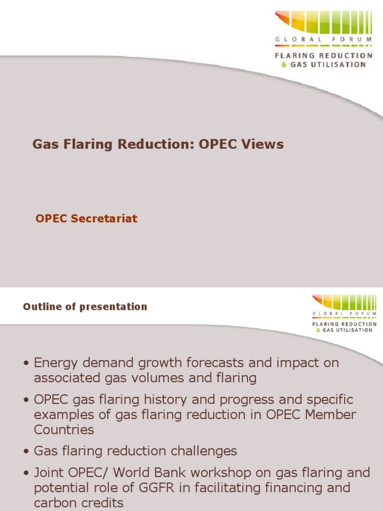 OPEC's Gas Flaring Reduction Strategies | PDF | Association Football ...