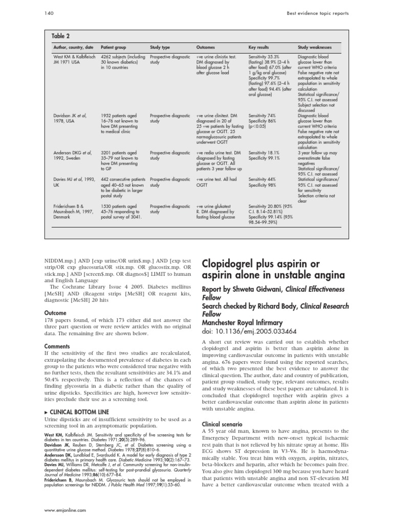 Journal AP | PDF | Myocardial Infarction | Sensitivity And Specificity
