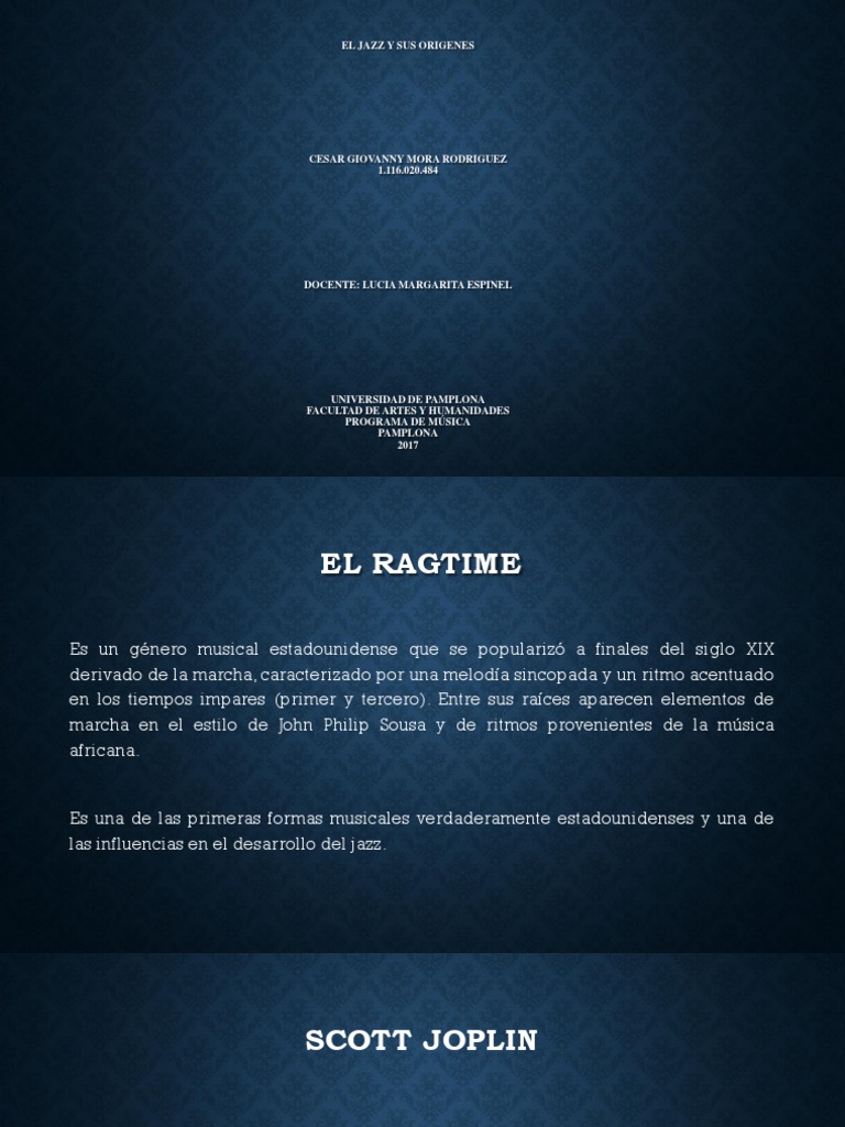 El Ragtime | PDF | Scott Joplin | Rag-time