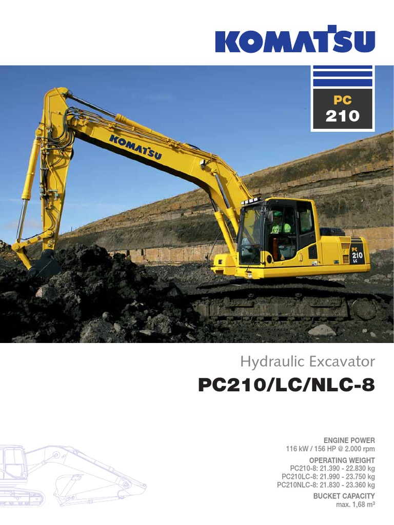 PC210/LC/NLC-8: Hydraulic Excavator | PDF | Engines | Diesel Engine