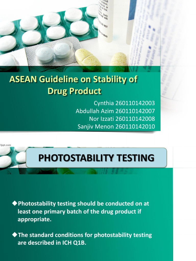 ASEAN Guideline On Stability of Drug Product | PDF | Shelf Life | Dose ...