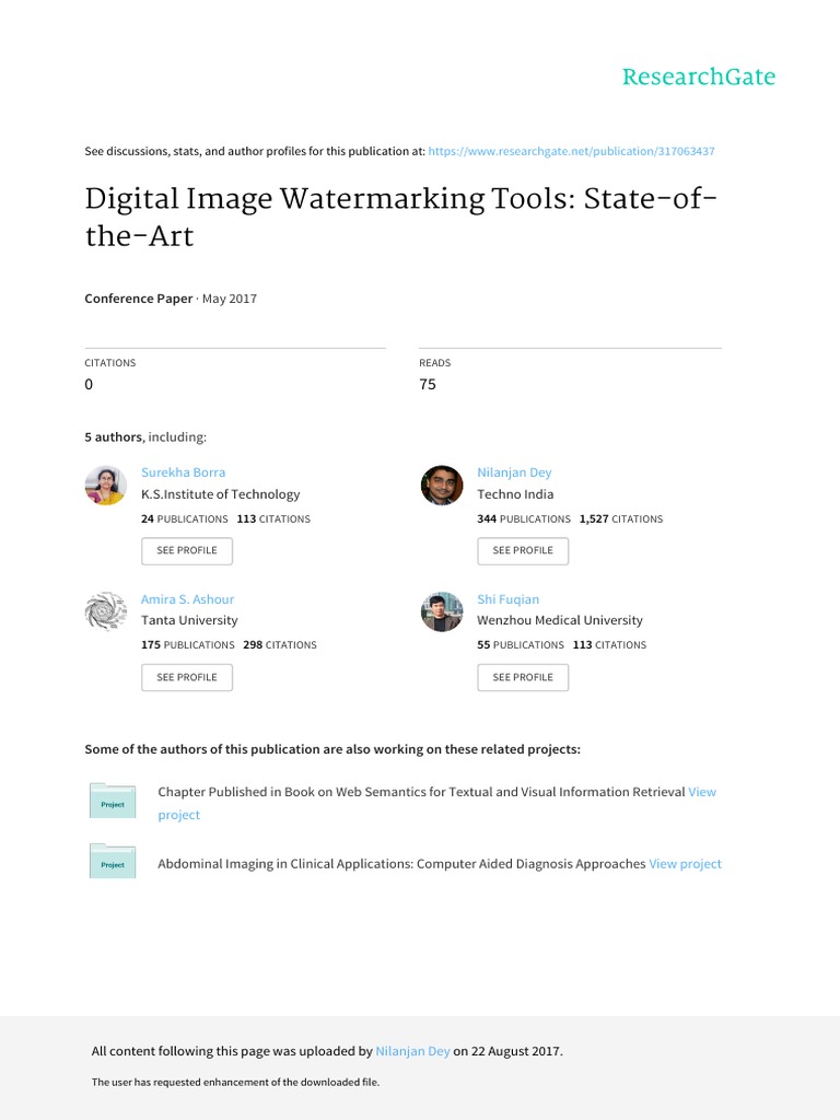 ITITS 1 Watermarking | PDF | Areas Of Computer Science | Digital Technology
