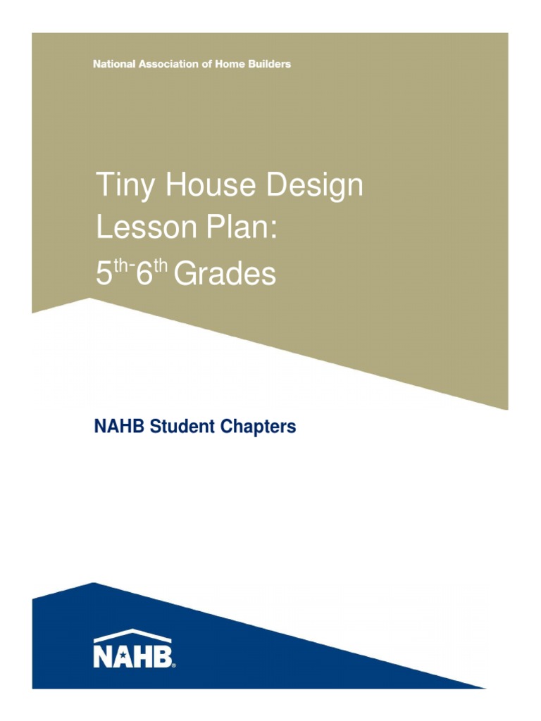 Tiny House Lesson Plan | PDF | Lesson Plan | Kitchen