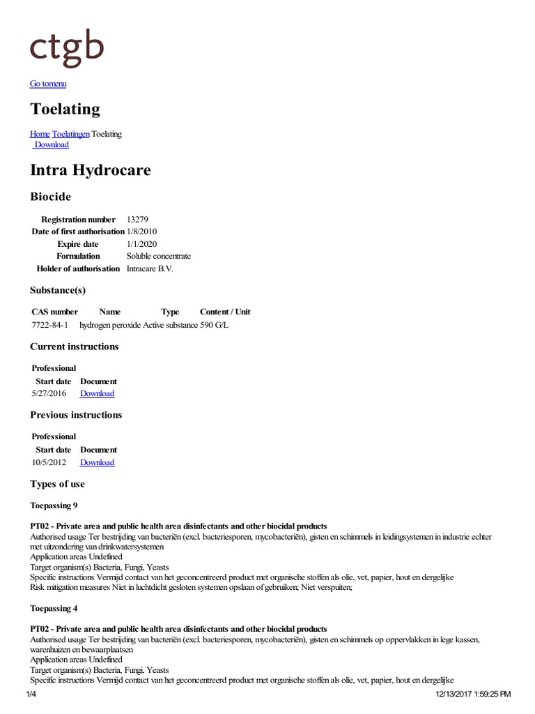 Intra Hydrocare | PDF