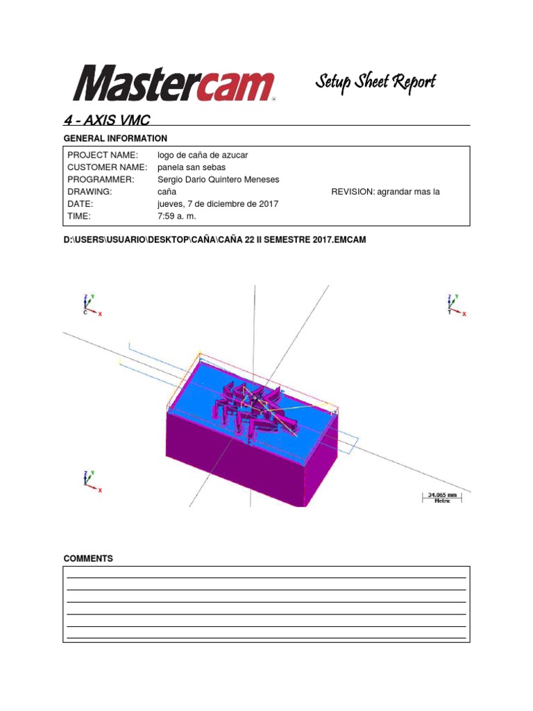 4 - AXIS VMC Mastercam | PDF | Equipment | Metals