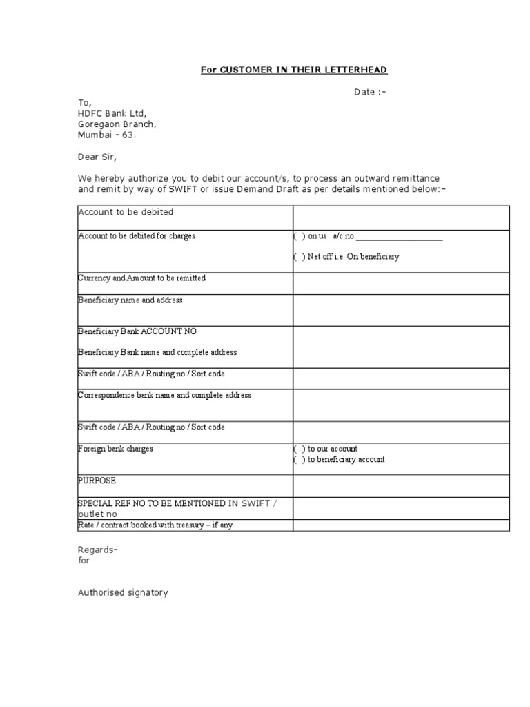 Misc Remittance Request Letter | PDF | Remittance | Banks