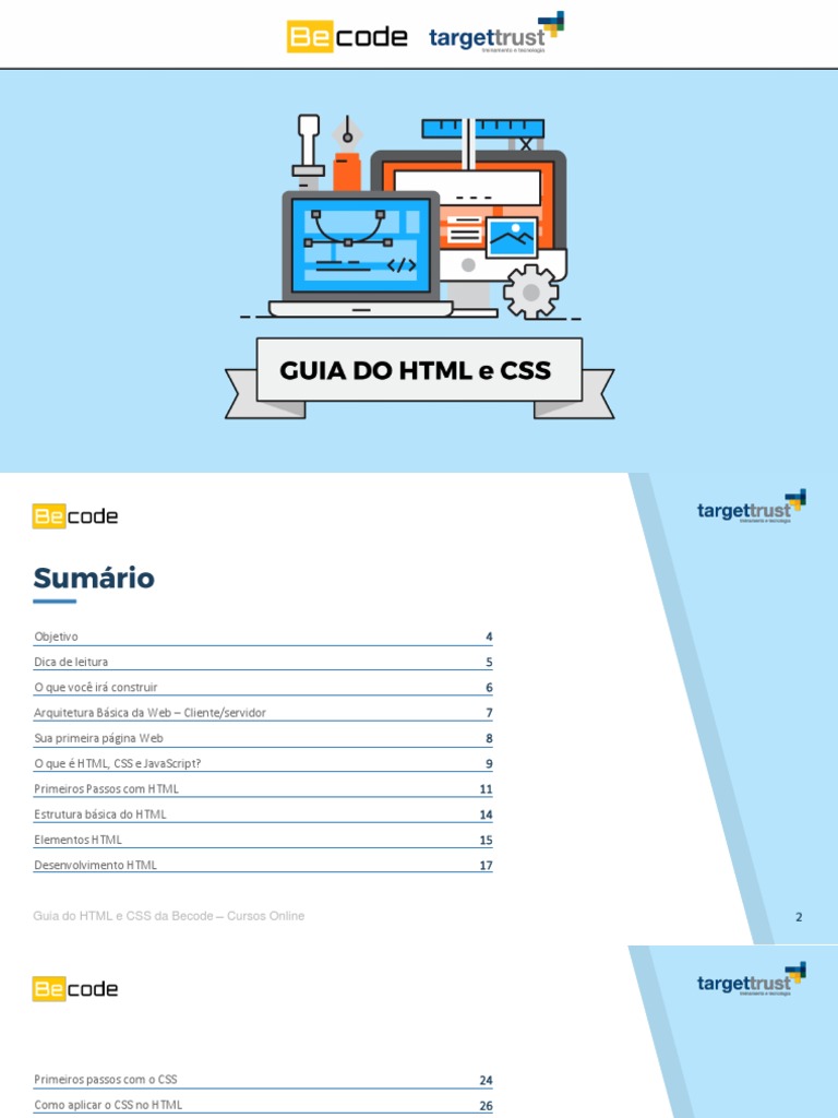 Ebook Guia HTML e CSS Becode e TargetTrust PDF | PDF | Folhas de estilo em cascata | Html