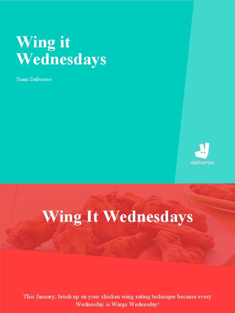 Wing It Wednesdays: 50% Off Wings | PDF