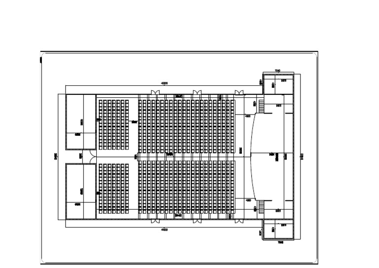 Auditorium Plan Cad File-Model - pdf001 | PDF